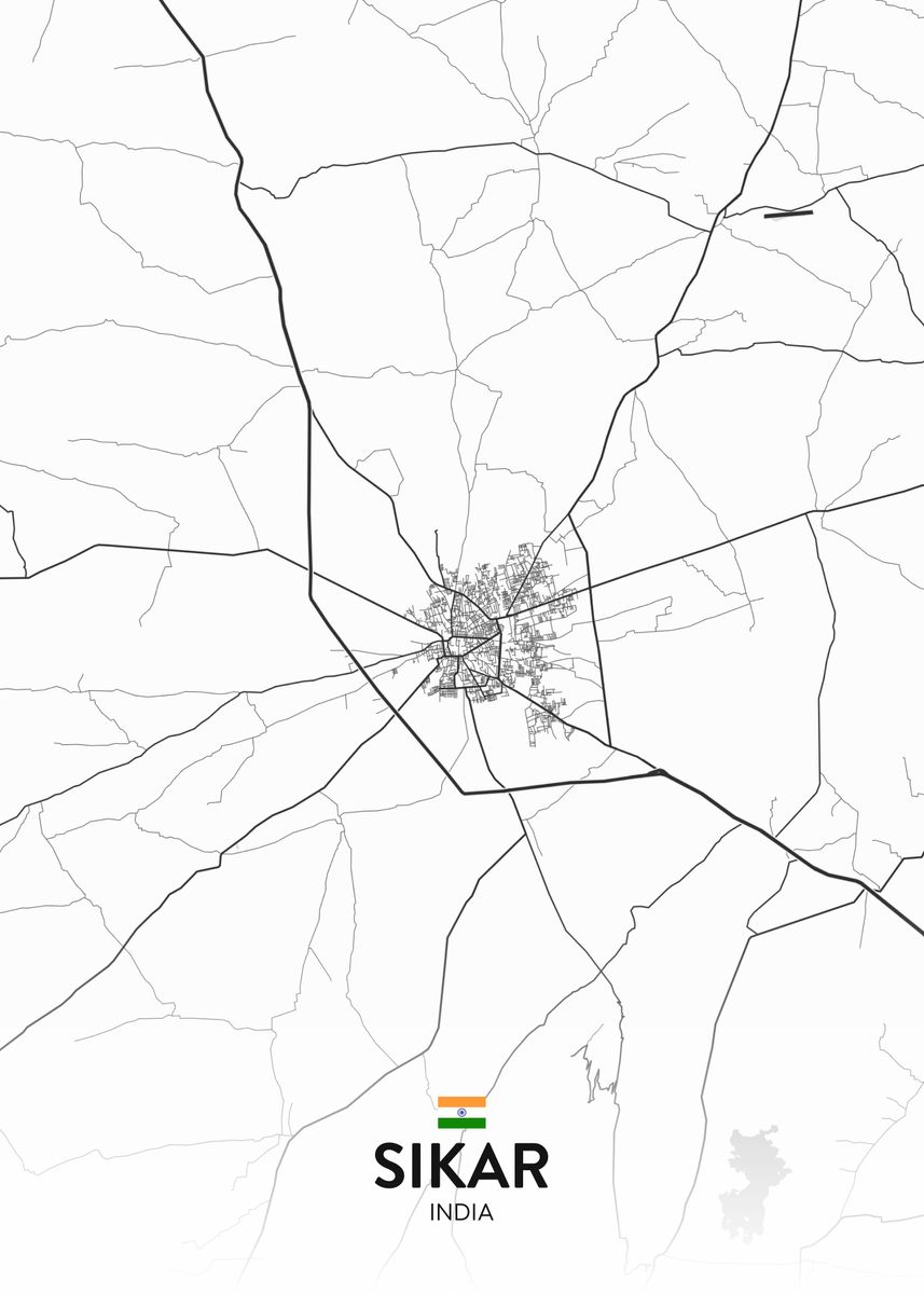 'Sikar IN' Poster by IMR Designs | Displate