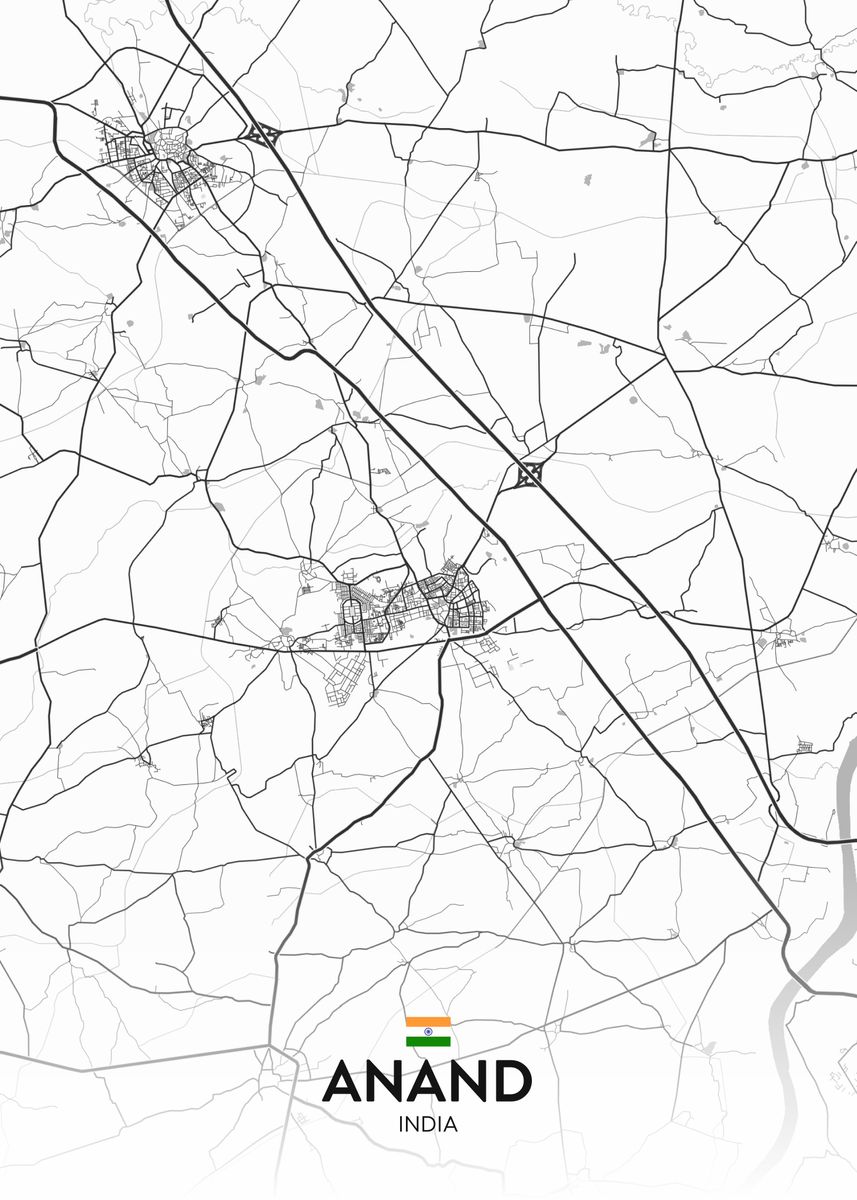 'Anand IN' Poster by IMR Designs | Displate