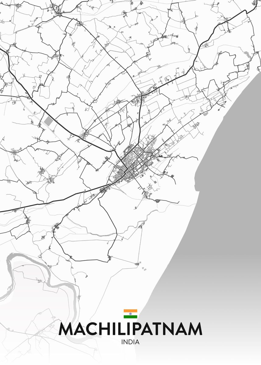 'Machilipatnam IN' Poster, picture, metal print, paint by IMR Designs ...