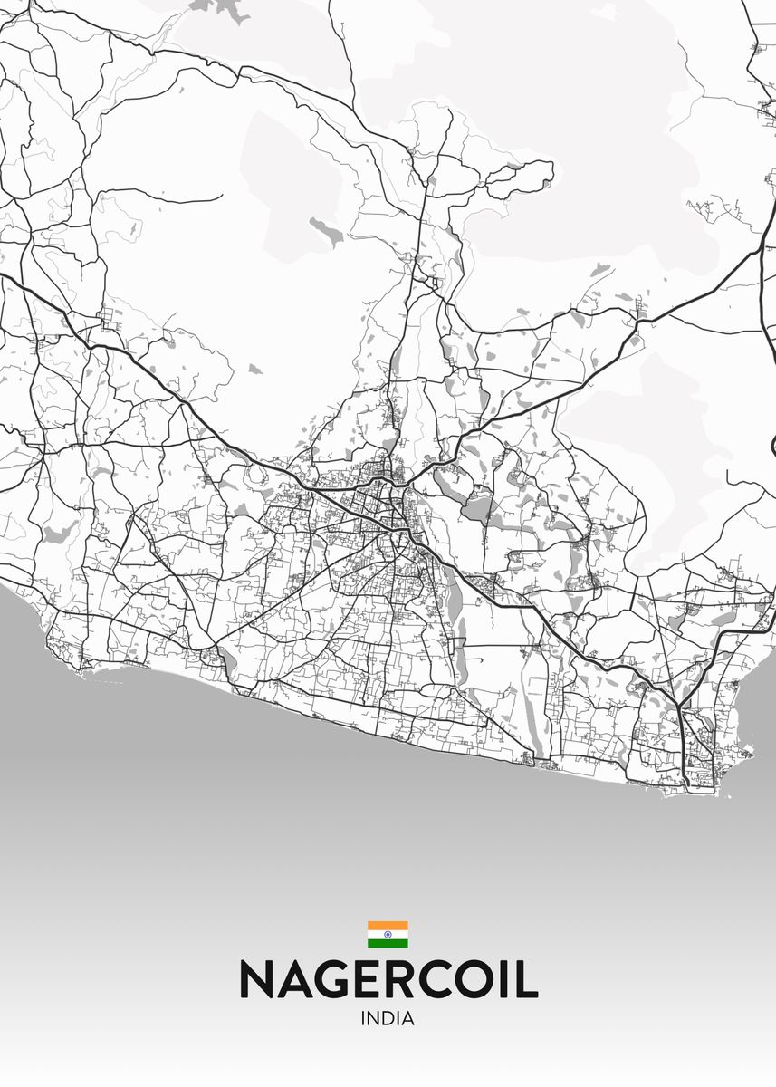 'Nagercoil IN' Poster, picture, metal print, paint by IMR Designs ...