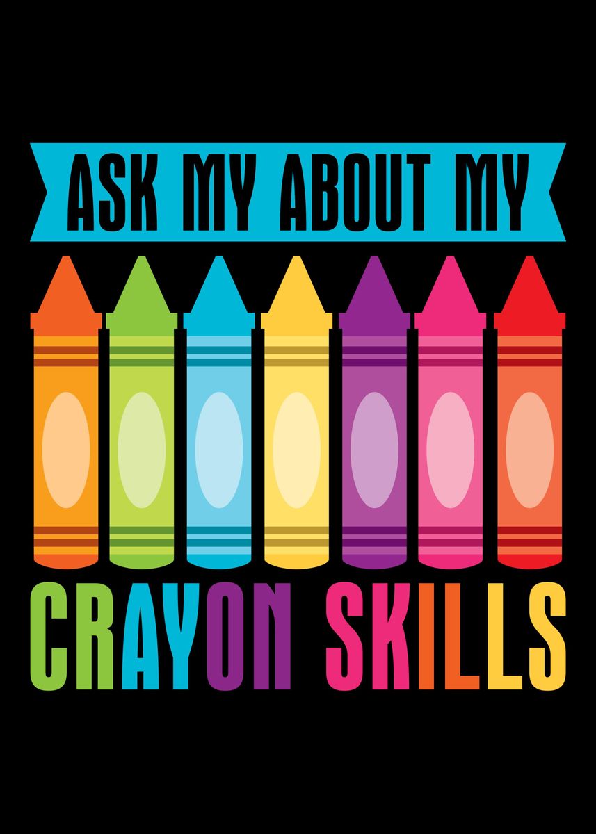 'Crayon' Poster by CrazySquirrel | Displate