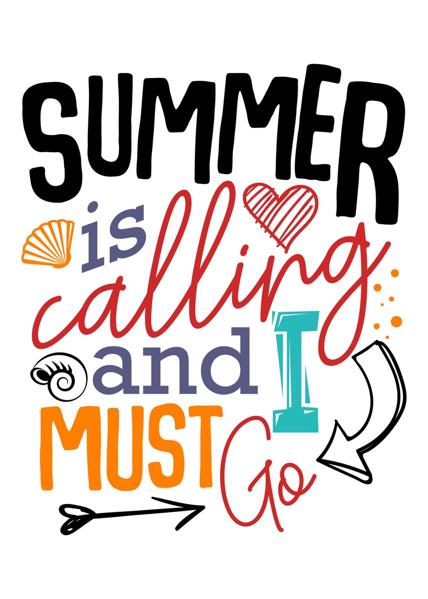 'Summer Is Calling School V' Poster by SWAYSHIRT | Displate