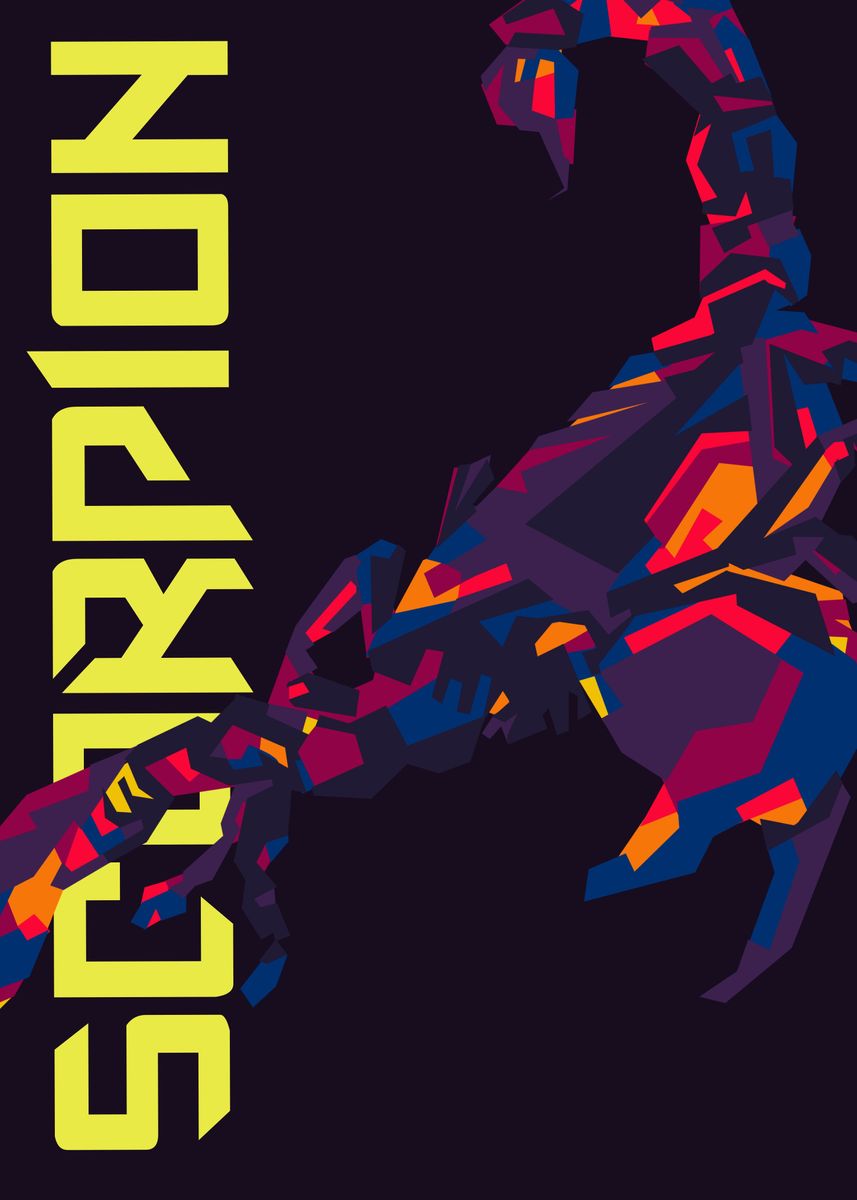 'evolution scorpion' Poster, picture, metal print, paint by Mshel Tyan ...