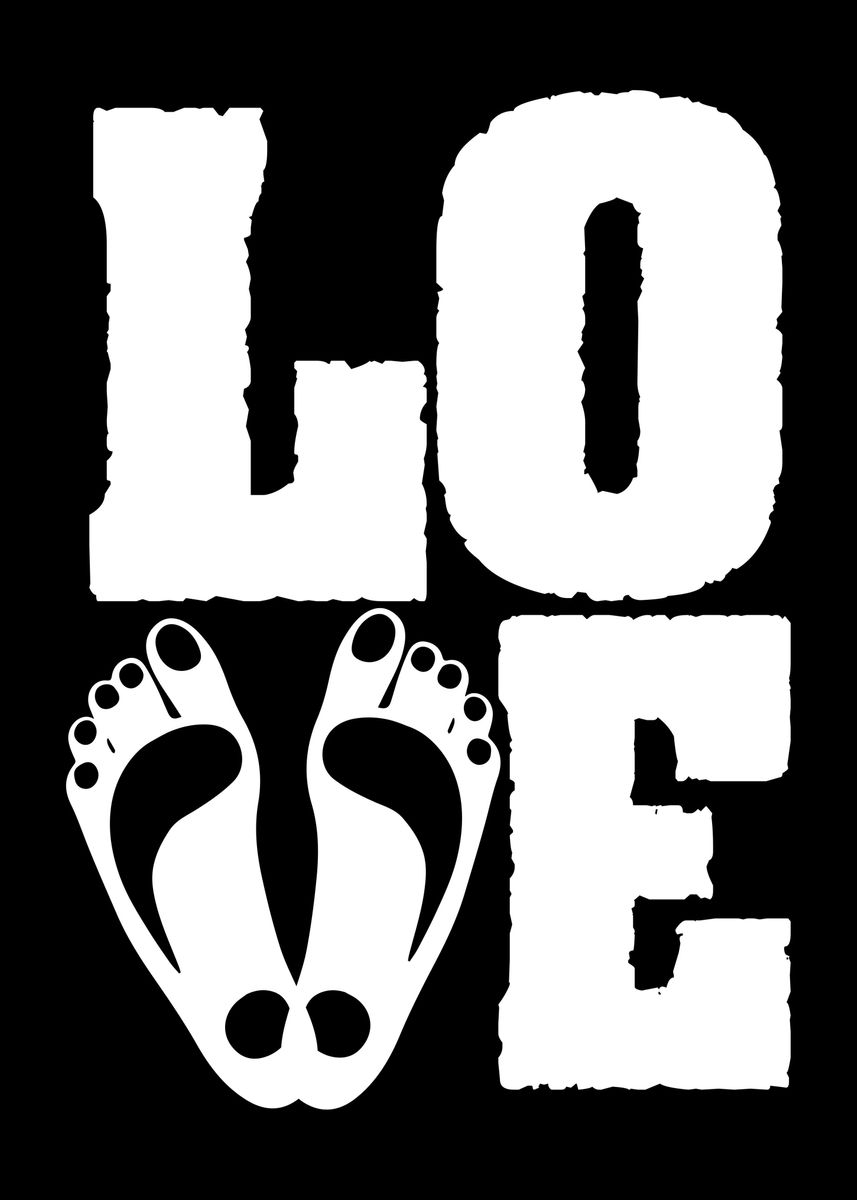 'Podiatrist Love Feet Foot' Poster, picture, metal print, paint by ...