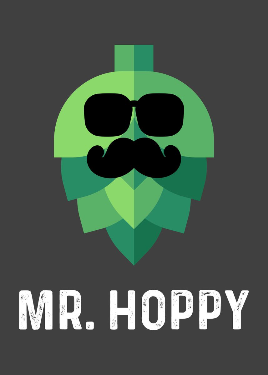 'Mr Hoppy Beer Lover' Poster by SCHNUandME | Displate