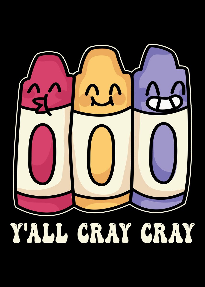 'Crayon' Poster, picture, metal print, paint by CrazySquirrel | Displate