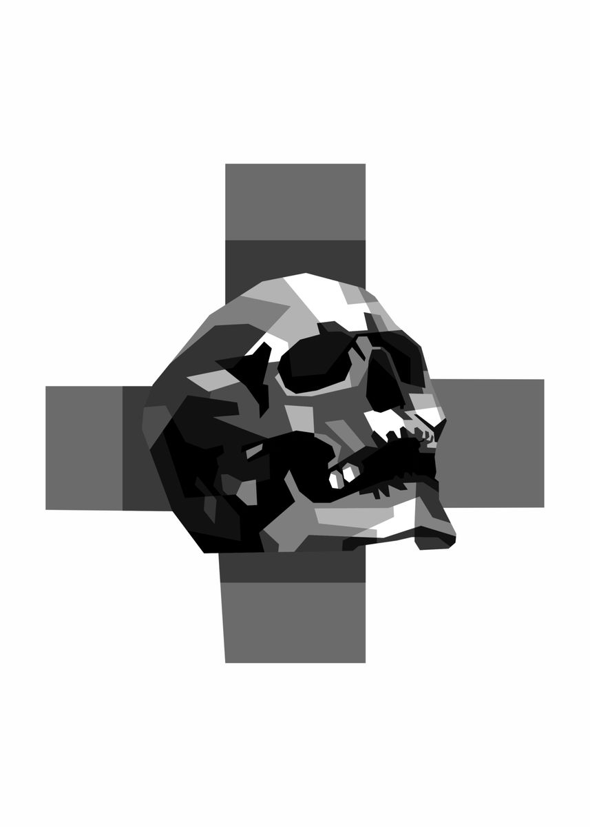 'The skull is a bone struct' Poster, picture, metal print, paint by ...