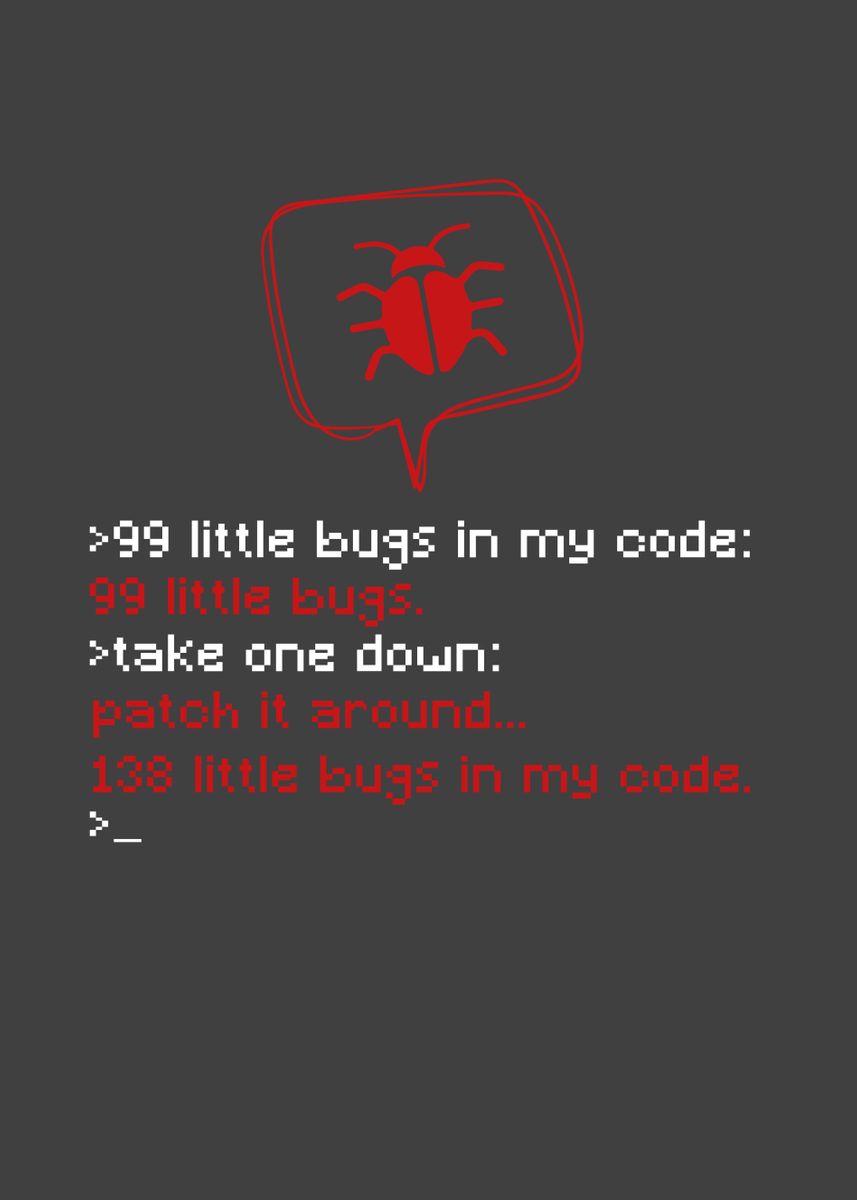 'Funny Programmer Coding' Poster, picture, metal print, paint by ...