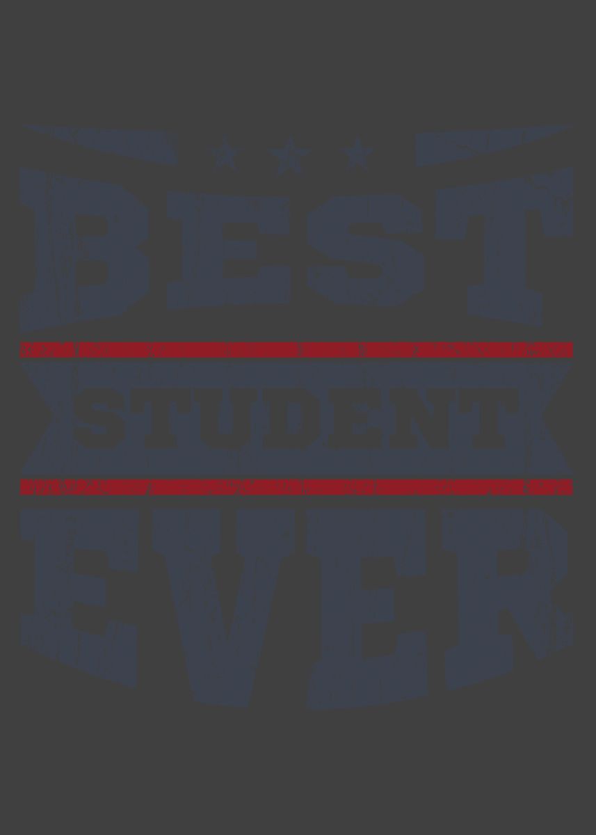 'Best Student Ever Primary' Poster, picture, metal print, paint by ...