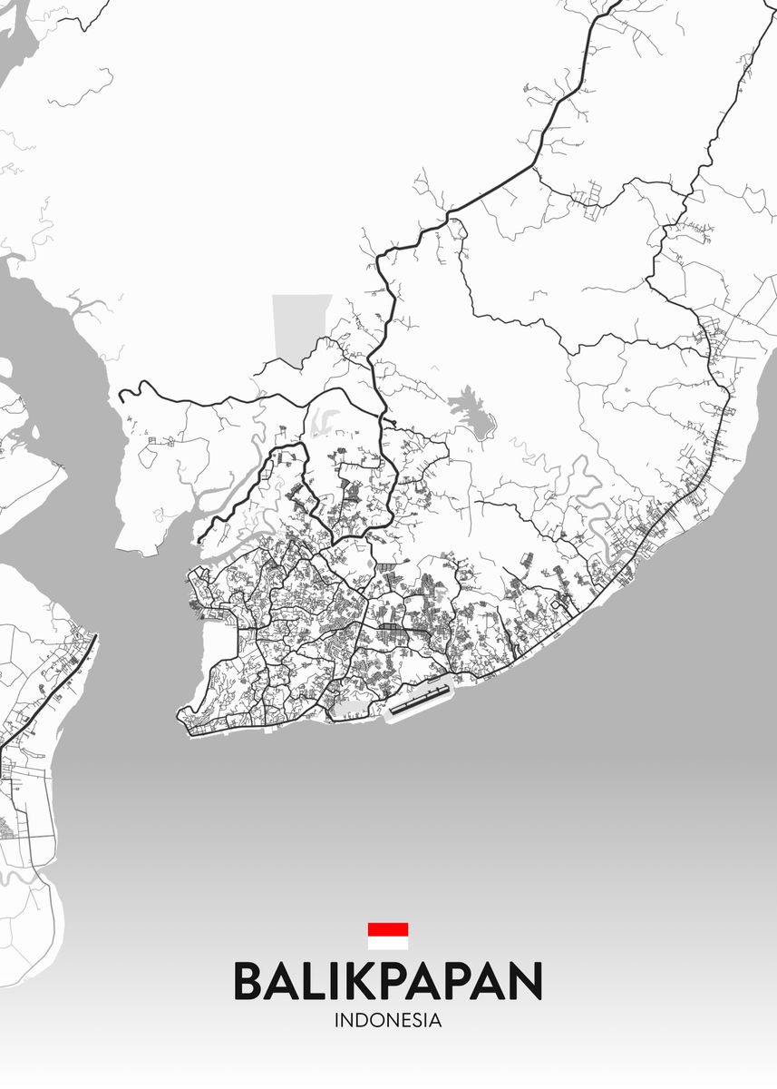 'Balikpapan ID' Poster, picture, metal print, paint by IMR Designs ...