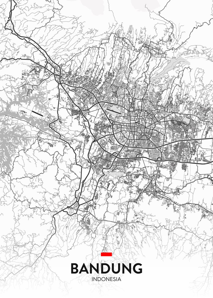 'Bandung ID' Poster, picture, metal print, paint by IMR Designs | Displate