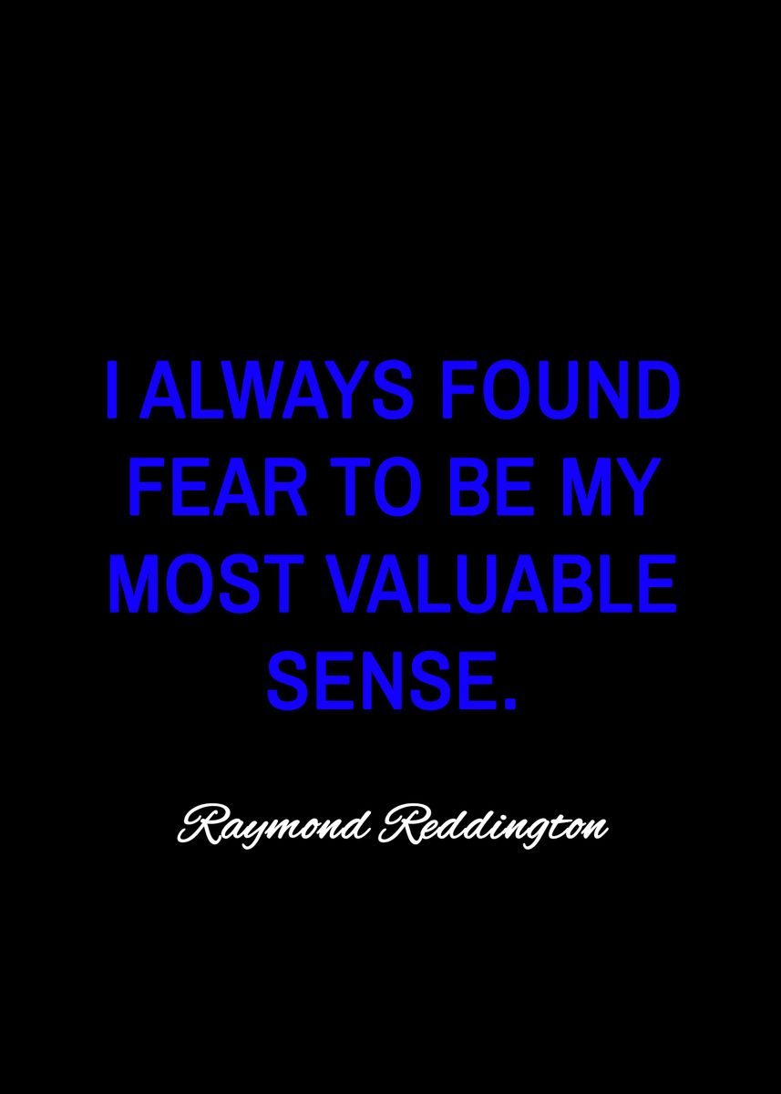 'raymond reddington quotes' Poster by Blood Digital | Displate