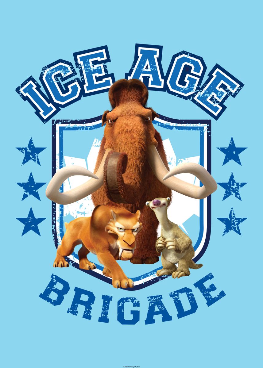 'Ice Age Brigade' Poster, picture, metal print, paint by Ice Age | Displate