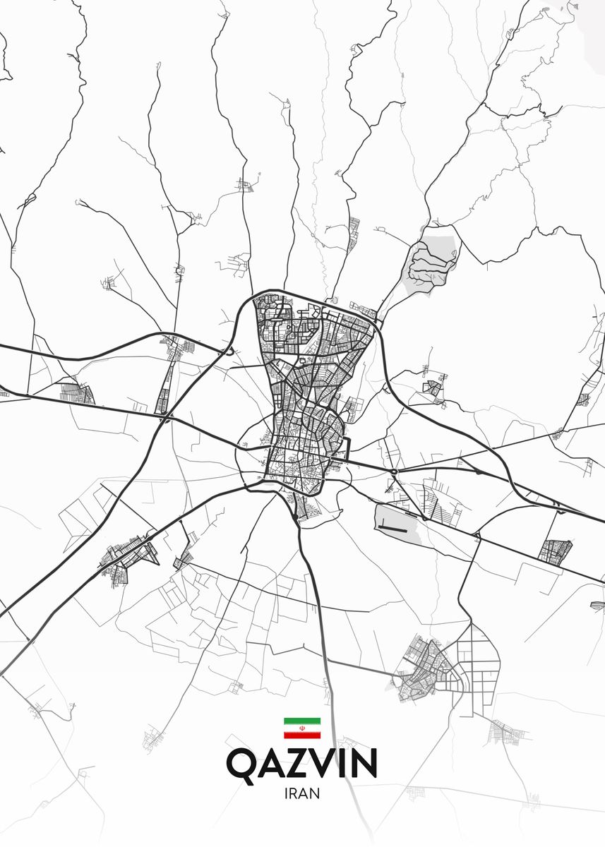 'Qazvin IR' Poster, picture, metal print, paint by IMR Designs | Displate