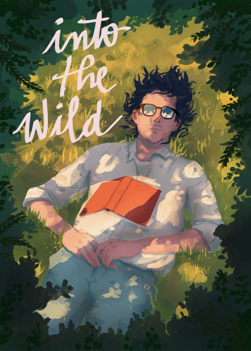 'Into the Wild Illustration' Poster, picture, metal print, paint by ...