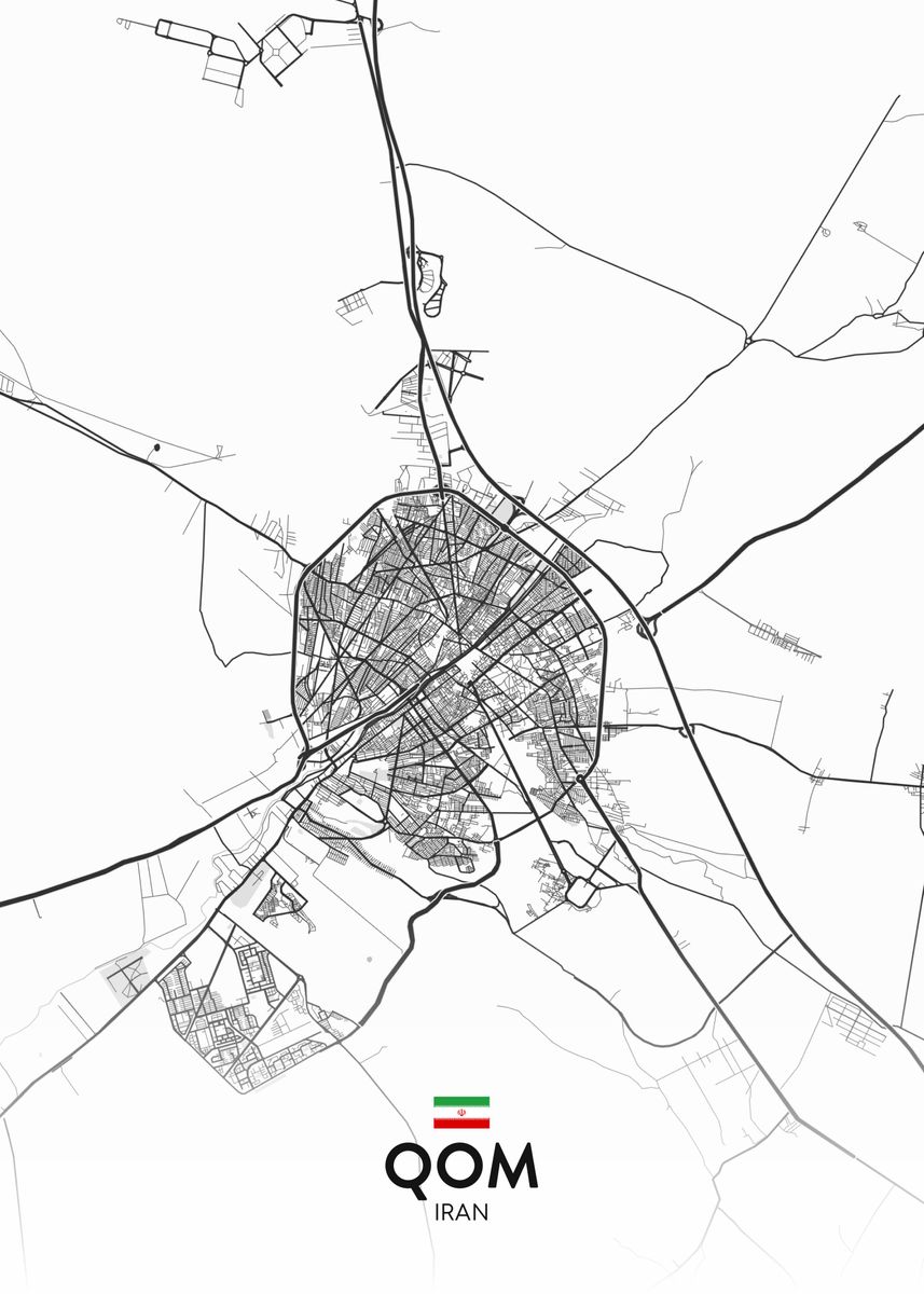 'Qom IR' Poster by IMR Designs | Displate