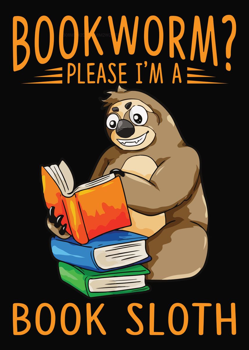 'Funny Lazy Sloth' Poster, picture, metal print, paint by Statements ...