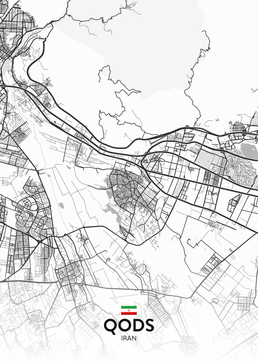 'Qods IR' Poster by IMR Designs | Displate