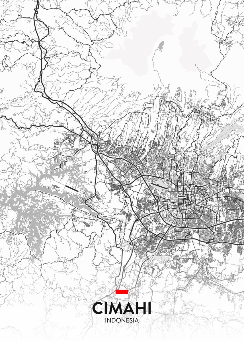 'Cimahi ID' Poster, picture, metal print, paint by IMR Designs | Displate