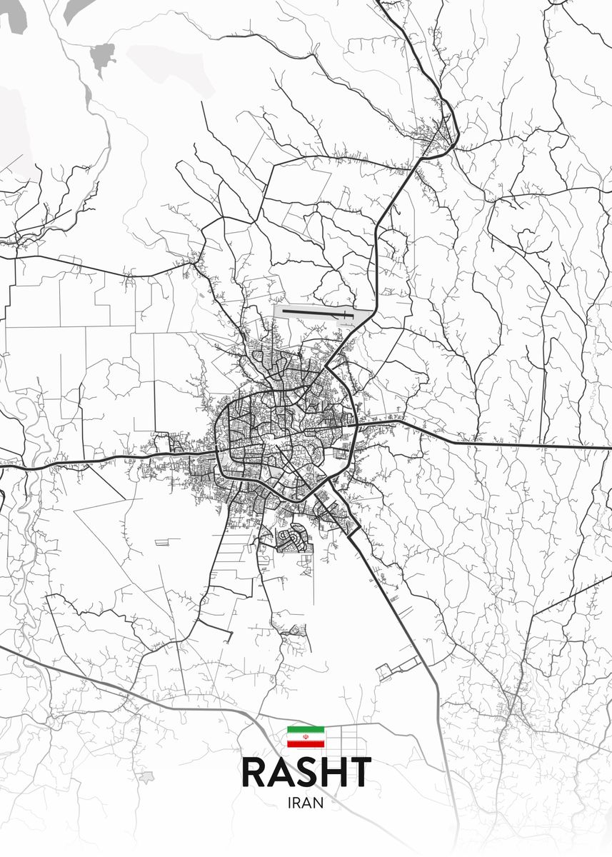 'Rasht IR' Poster, picture, metal print, paint by IMR Designs | Displate