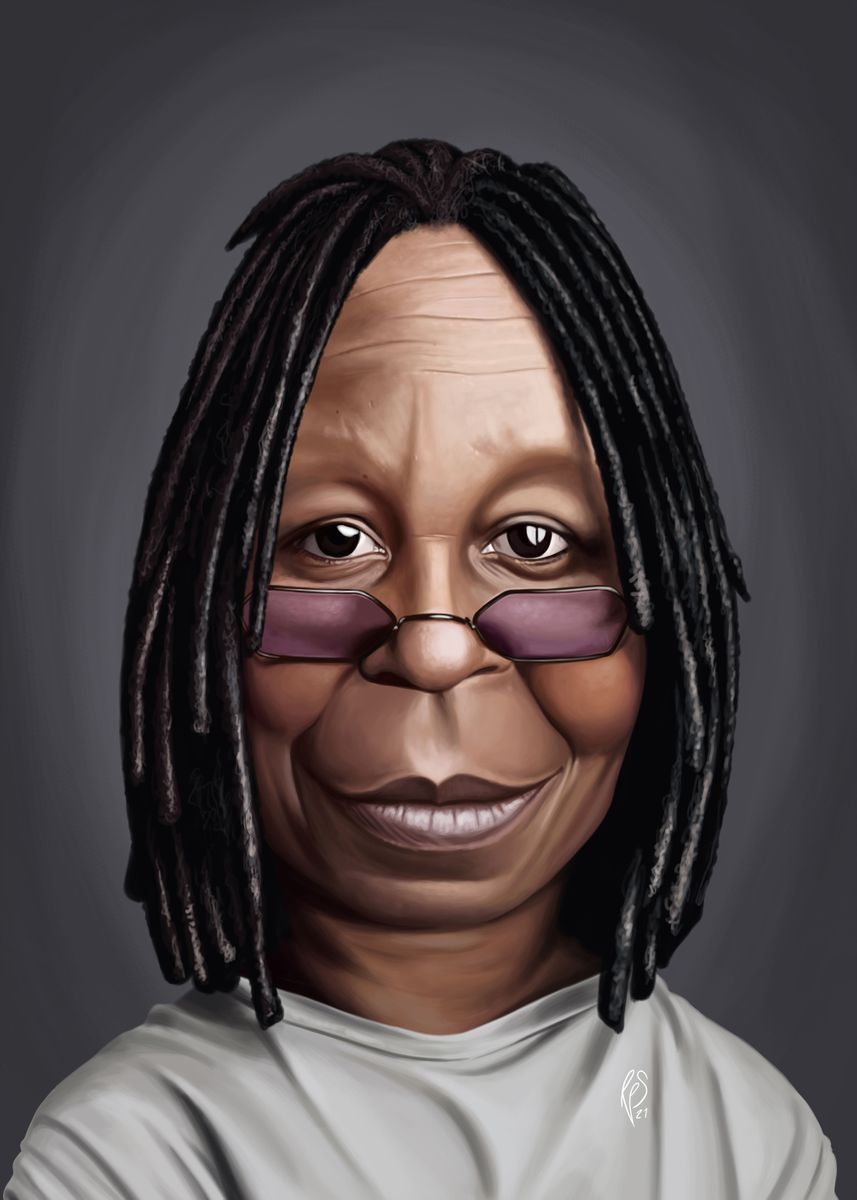 'Whoopi Goldberg' Poster, picture, metal print, paint by rob art ...