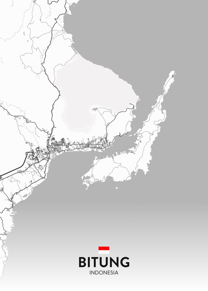 'Bitung ID' Poster, picture, metal print, paint by IMR Designs | Displate