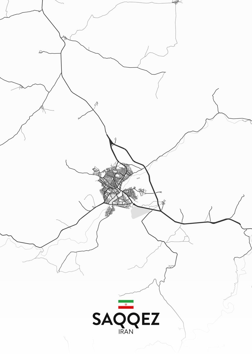 'Saqqez IR' Poster, picture, metal print, paint by IMR Designs | Displate