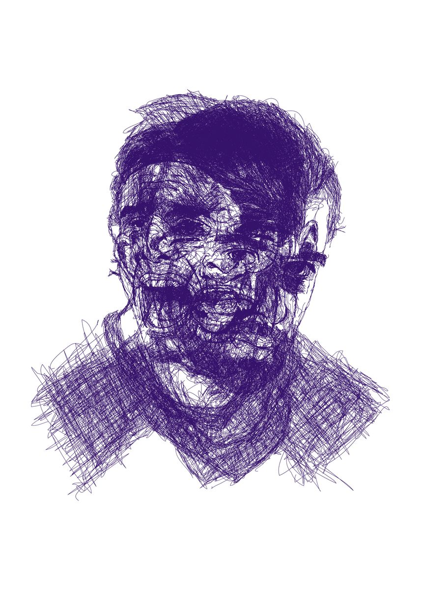 'Scribble art' Poster, picture, metal print, paint by ujang sendiana ...