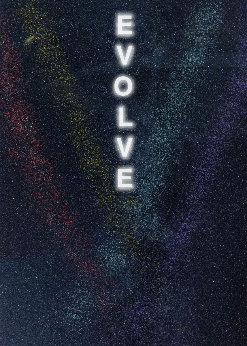 'Evolve galaxy' Poster by John Bernarte | Displate