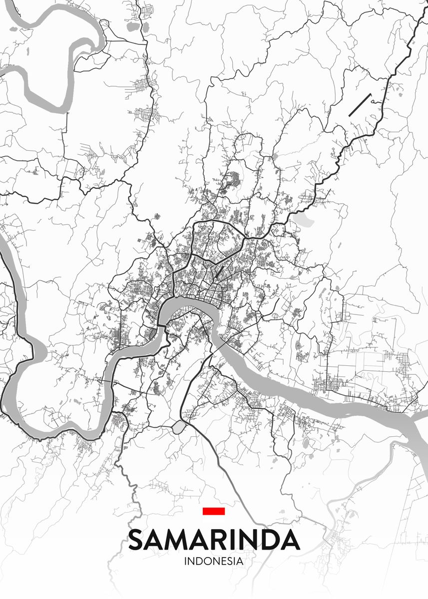 'Samarinda ID' Poster, picture, metal print, paint by IMR Designs ...