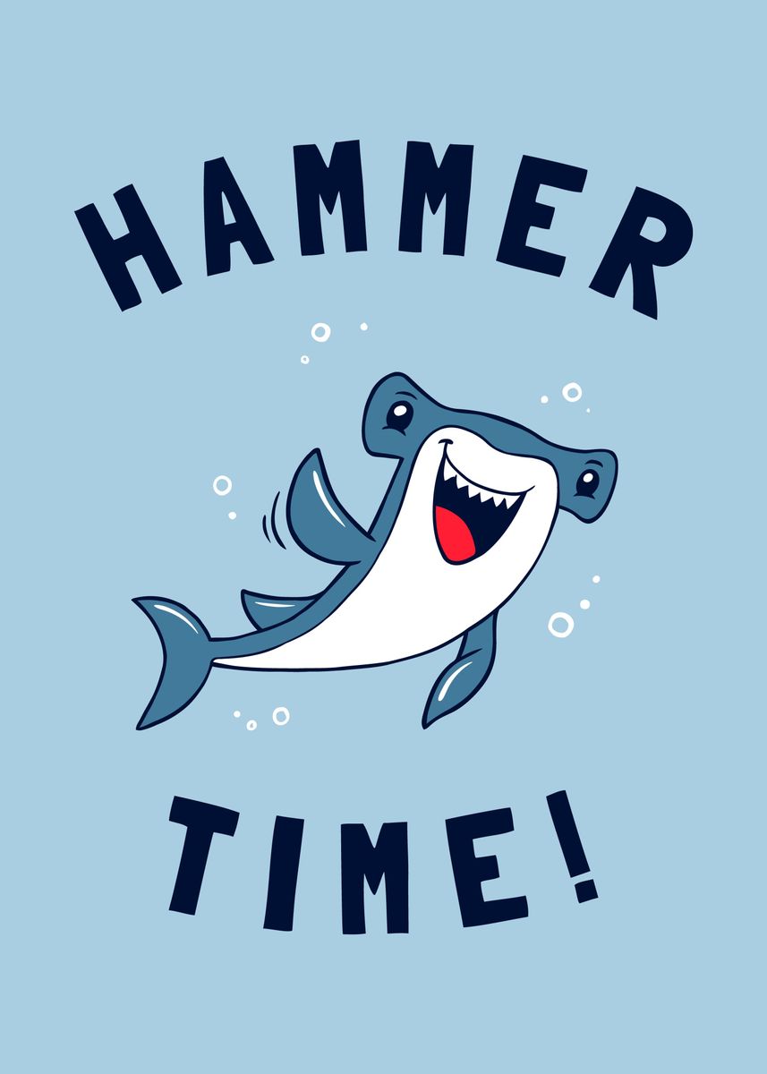 'Hammer Time ' Poster by Yipptee | Displate