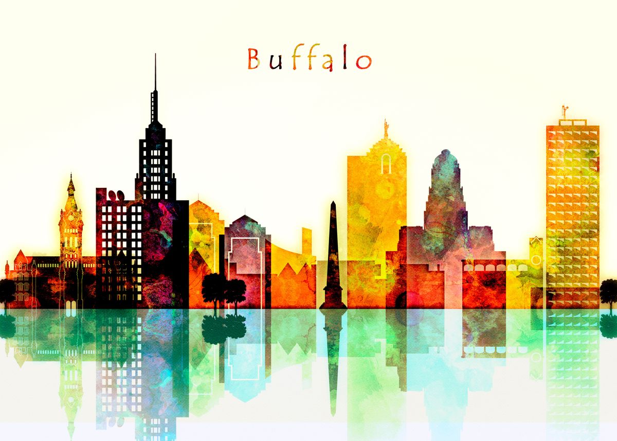 'Buffalo New York' Poster by Dim | Displate