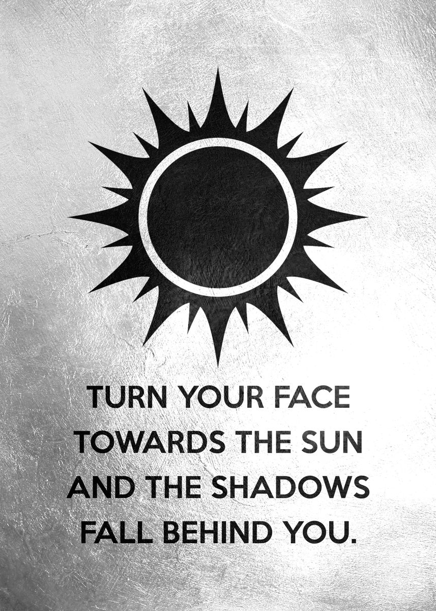 'Face the Sun' Poster, picture, metal print, paint by ABConcepts | Displate