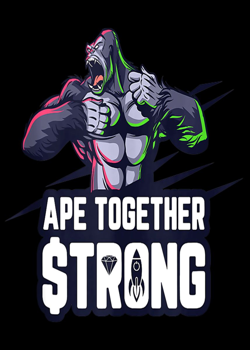 'Stocks Ape Together Strong' Poster by Tim Hinz | Displate