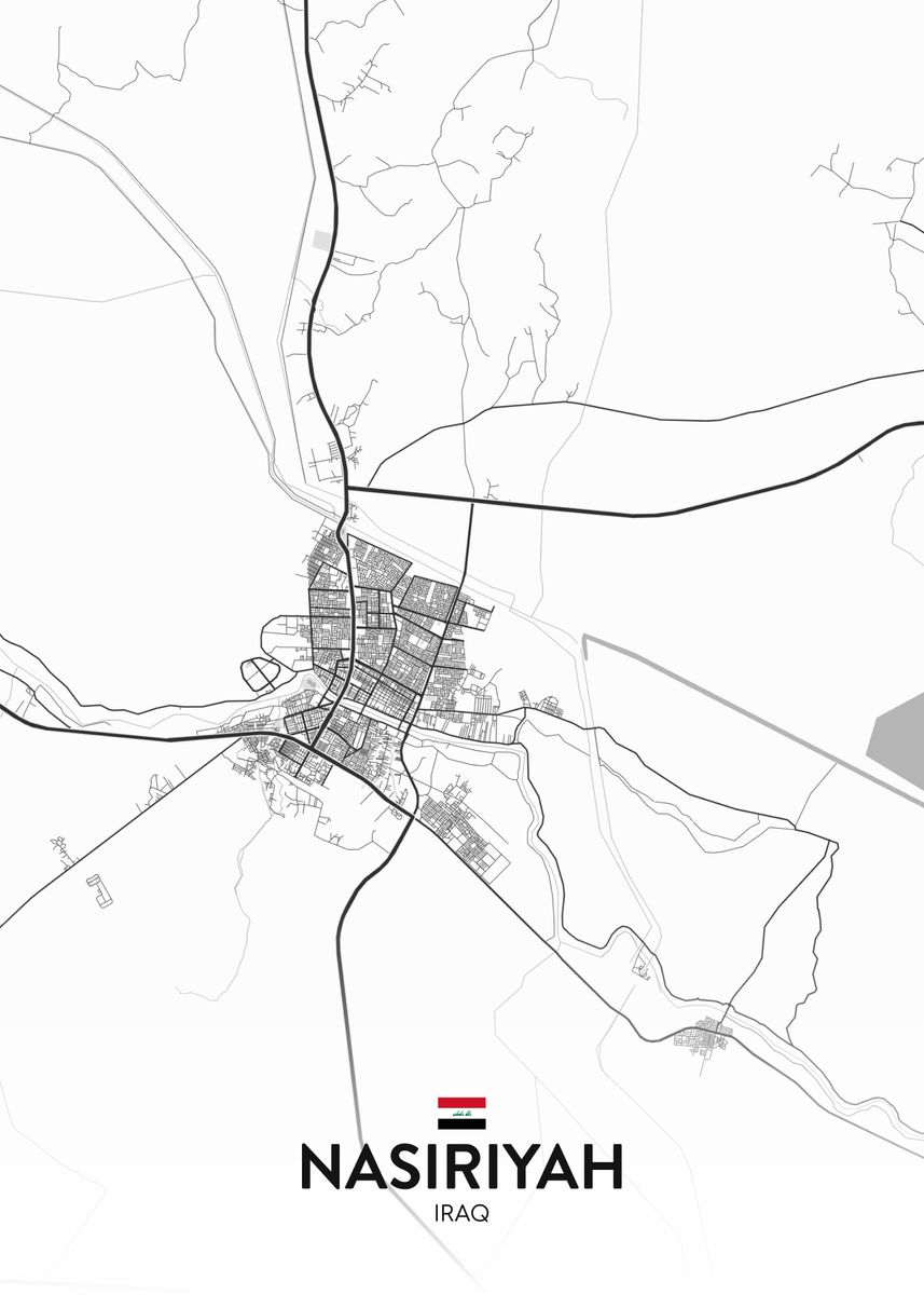 'Nasiriyah IQ' Poster, picture, metal print, paint by IMR Designs ...