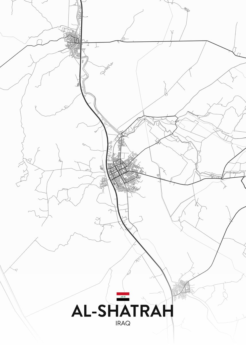 'Al Shatrah IQ' Poster, picture, metal print, paint by IMR Designs ...