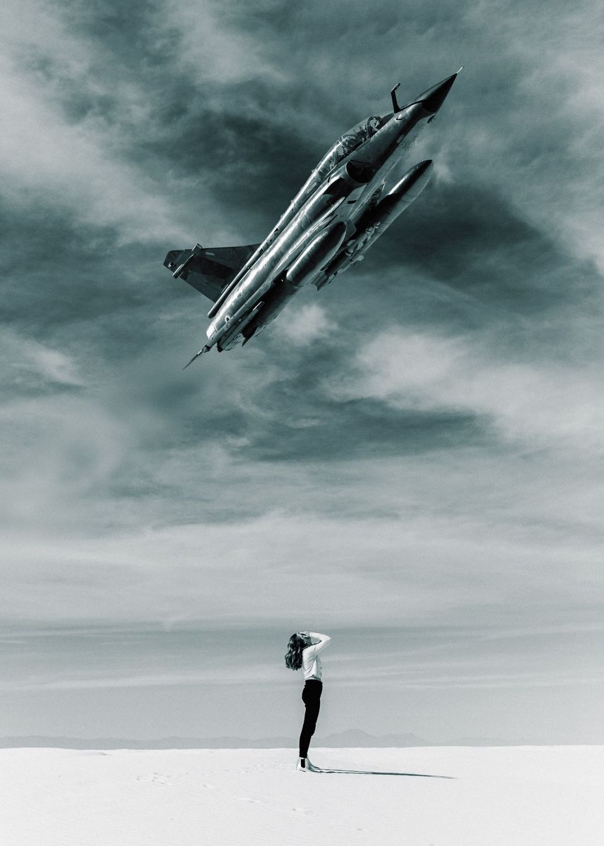 'french fighter jet plane' Poster, picture, metal print, paint by ...