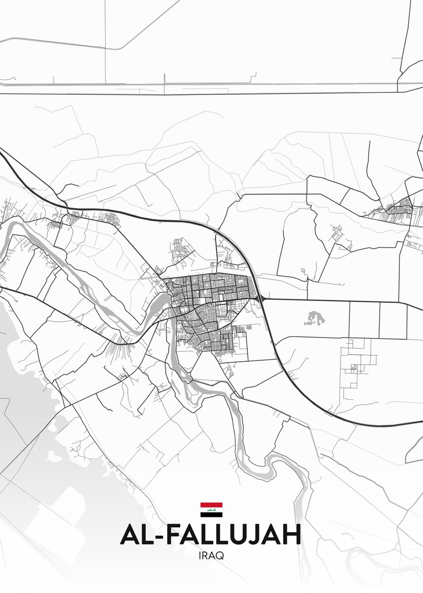 'Al Fallujah IQ' Poster, picture, metal print, paint by IMR Designs ...