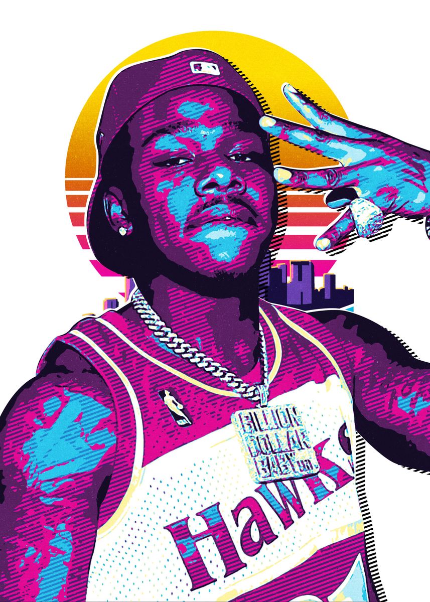 'Dababy' Poster, picture, metal print, paint by San Illustrator | Displate