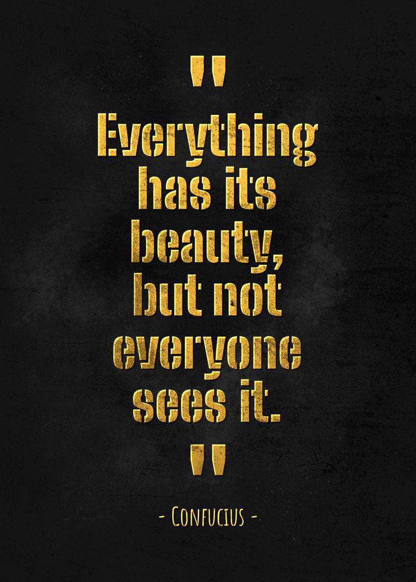 'Confucius Inspirational' Poster by erwin saputra art | Displate