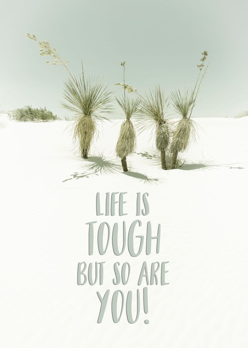 'Life is tough ' Poster, picture, metal print, paint by Melanie Viola ...