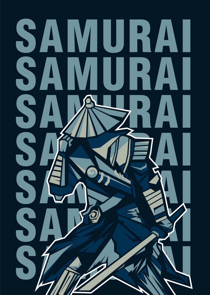 'Japan Samurai ' Poster, picture, metal print, paint by Viability ...
