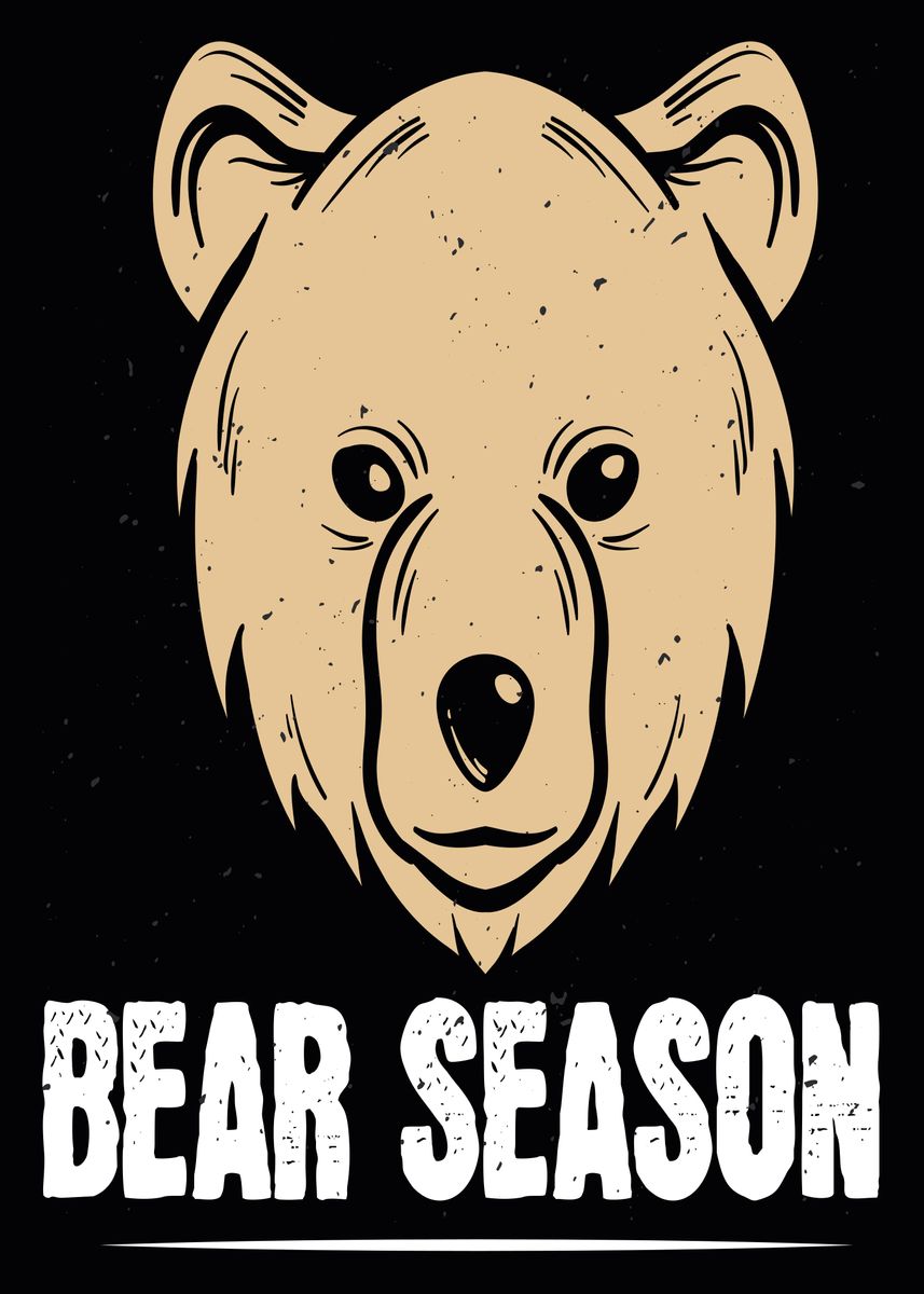 'Cute Teddy Poster Displate' Poster, picture, metal print, paint by ...