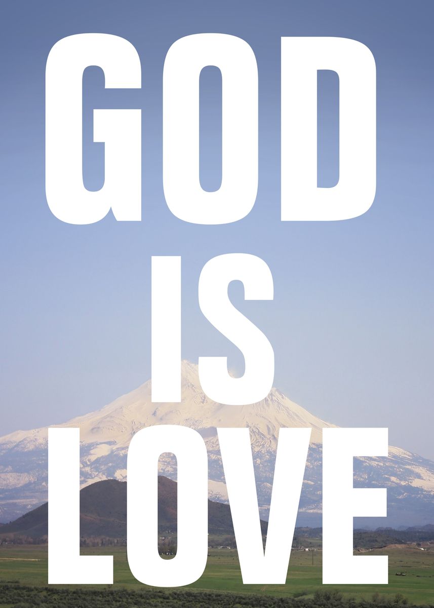 'God Is Love' Poster, picture, metal print, paint by Art Jiyuu | Displate