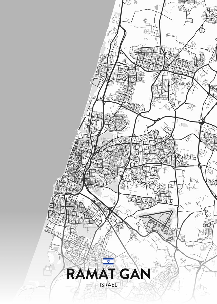 'Ramat Gan IL' Poster, picture, metal print, paint by IMR Designs ...