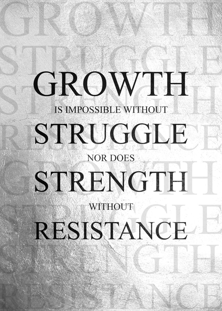 'Growth and Strength' Poster, picture, metal print, paint by ABConcepts ...
