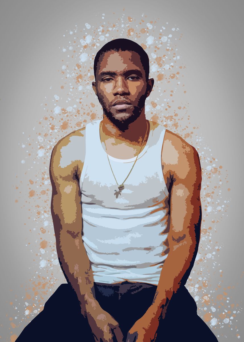 'Frank Ocean' Poster, picture, metal print, paint by DT STUDIO | Displate