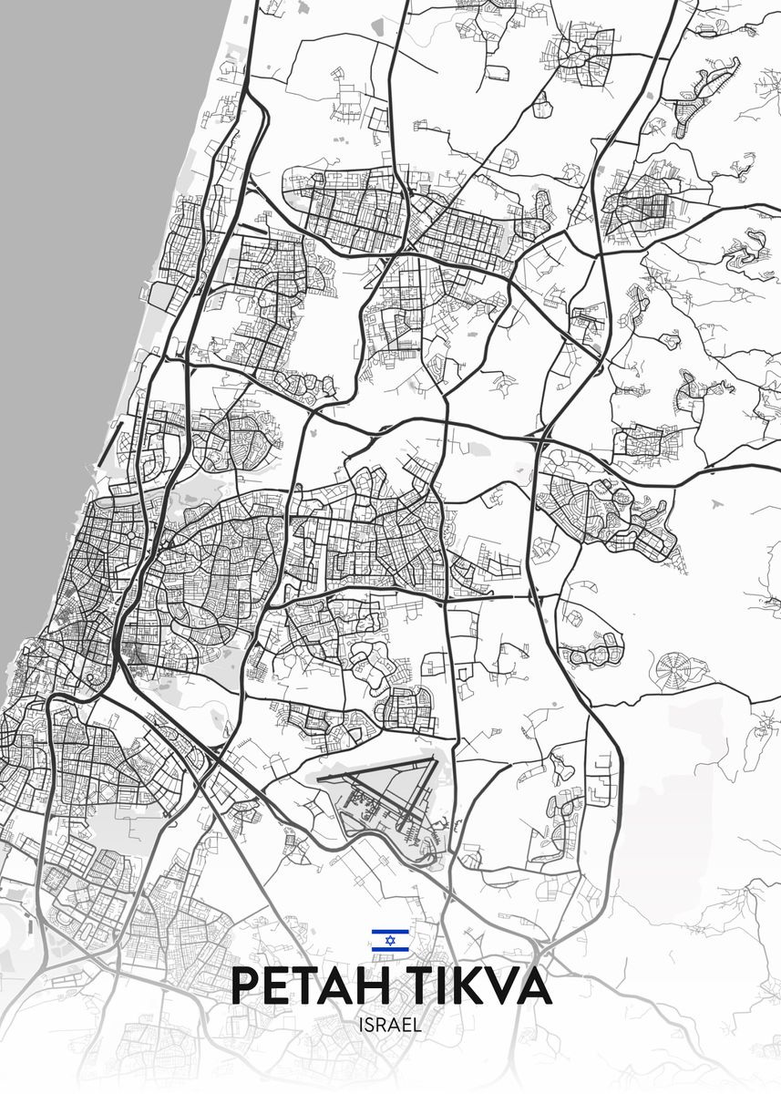 'Petah Tikva IL' Poster, picture, metal print, paint by IMR Designs ...