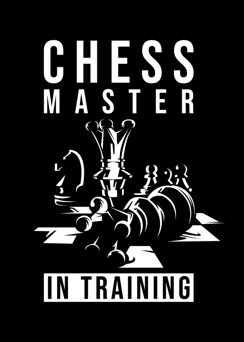 'Chess Master Chess Gift' Poster, picture, metal print, paint by ...
