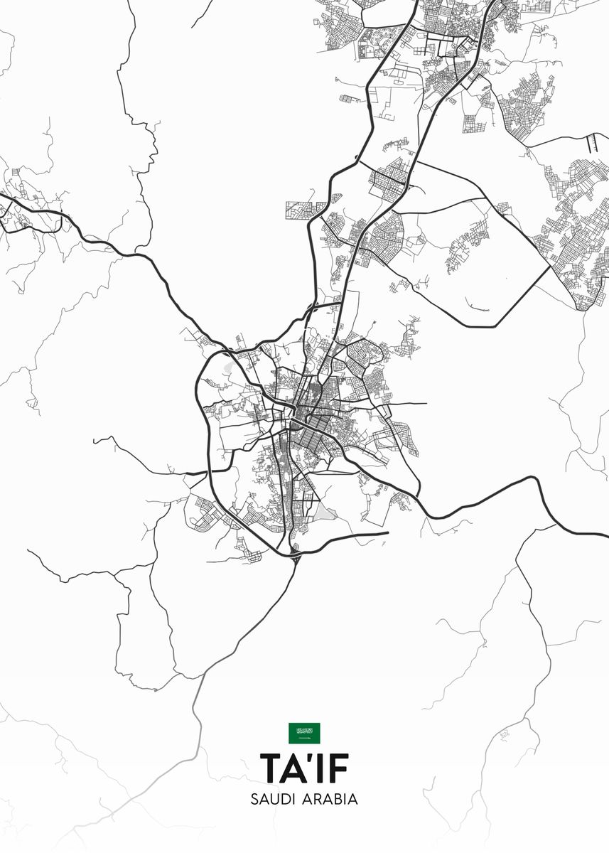 'Taif SA' Poster, picture, metal print, paint by IMR Designs | Displate